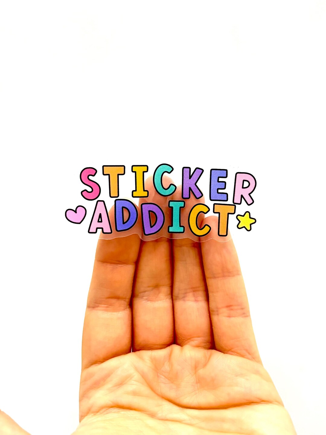 Sticker Addict Sticker Lover Laptop Sticker I Love Stickers Funny ...