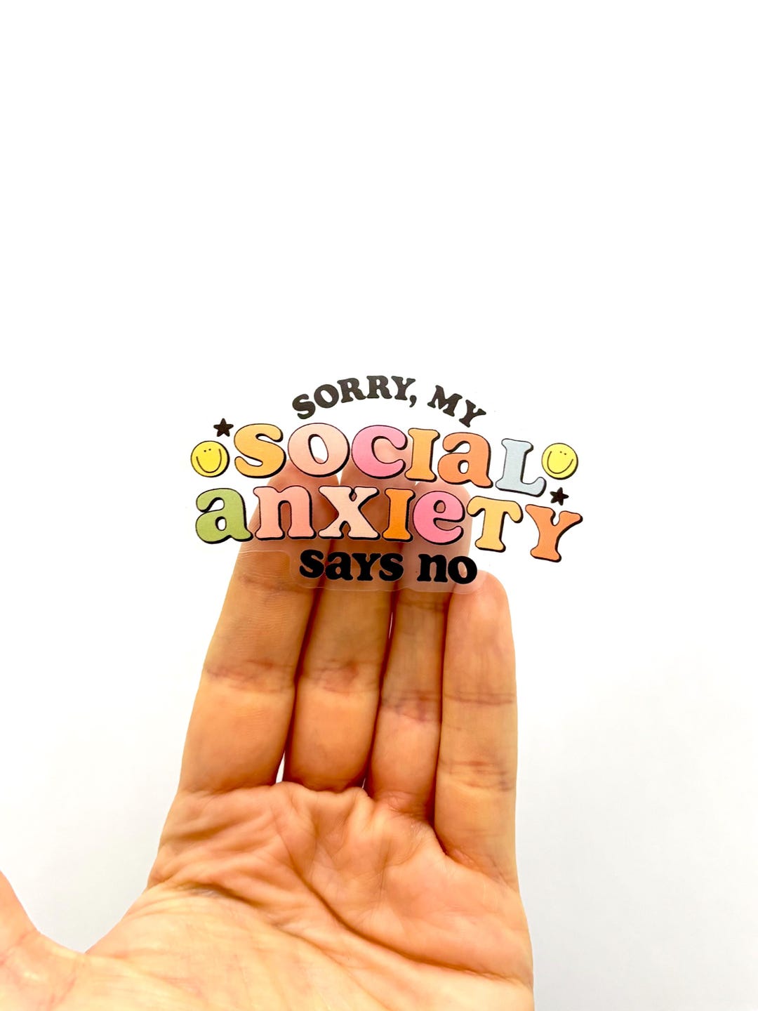 Social Anxiety Sticker Mental Health Sticker Anxiety Stickers ADHD ...