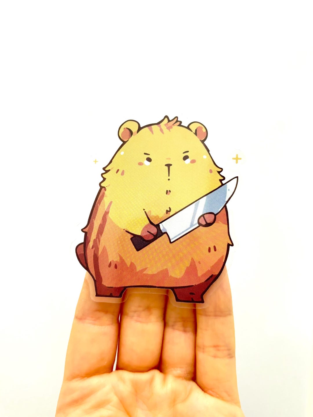 Capybara Stickers Neurodivergent Stickers Knife Sticker Anime Stickers ...