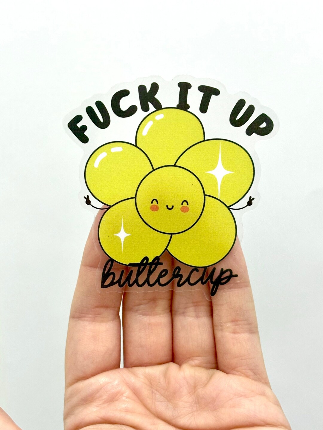 Fuck It up Buttercup Sticker: Funny Adult Vinyl Sticker - Etsy