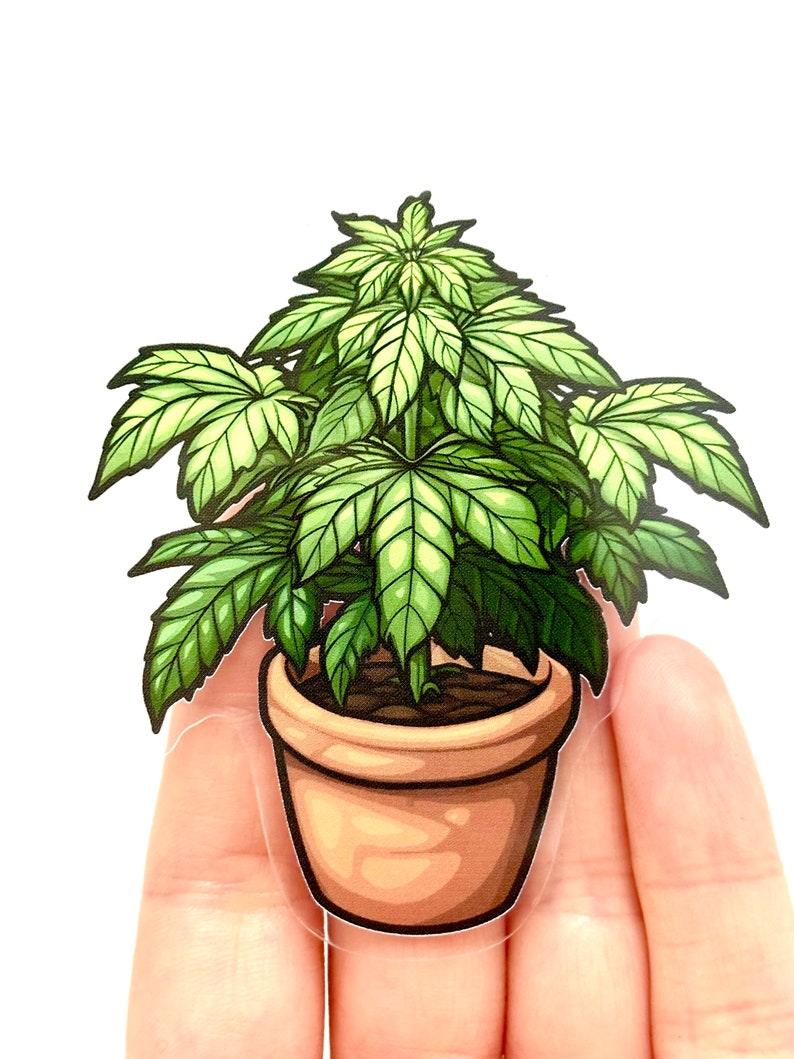Marijuana Plant Stickers Weed Stickers Stoner Sticker Spliff Sticker ...