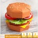 3D Paper Cheeseburger SVG, Printable PDF, Paper Crafts, 3D Paper Craft ...
