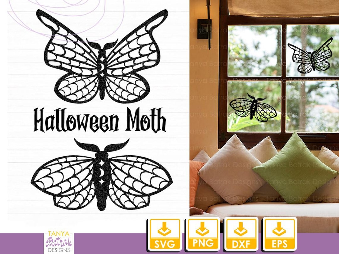 Halloween Moth SVG, PNG, DIY Paper Craft (digital Download) - Etsy