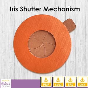DIY Paper Iris Shutter Mechanism, SVG, Printable PDF Template ...