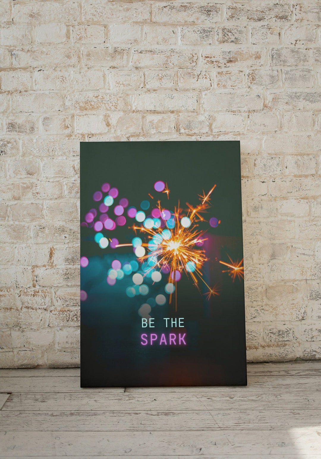 Be the Spark Motivational Wall Art, Canvas Art, Motivate, Motivational ...