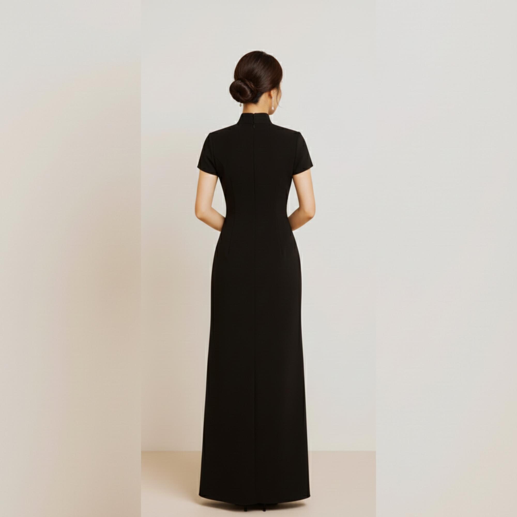 Women's Qi Pao Dress PDF Sewing Pattern | Modern Cheongsam Full Length ...