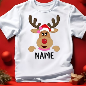Custom Reindeer Christmas Shirts: Personalized Family Shirts - Etsy