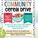 EDITABLE Cereal Drive Flyer, Printable Pta Pto Flyer, School Church ...