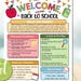 Editable Back to School Newsletter Template, Welcome Letter for Parents ...