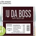 Editable Boss’s Day Candy Bar Wrapper Gift, Candy Wrapper, Boss ...