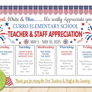 EDITABLE Stars and Stripes American Patriotic Appreciation Week ...