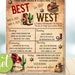 Editable Western Themed Teacher Appreciation Week Itinerary Poster ...