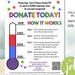 Editable PTA Goal Thermometer Flyer Template, Fundraising Flyer With 4 ...