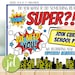 Editable School Pto/pta Volunteer Recruitment Superhero Theme ...