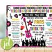 EDITABLE Rockstar Theme Teacher Appreciation Week Itinerary Flyer ...