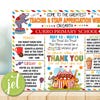 EDITABLE 80s 90s Theme Teacher Appreciation Week Itinerary, Retro ...