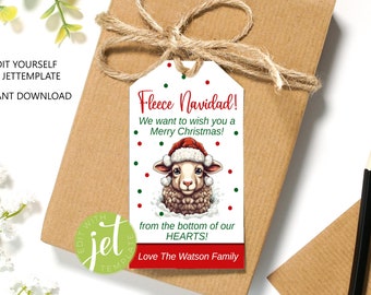 Christmas Gift Tags, Fleece Navidad, Teacher Staff Employee Holiday ...