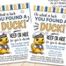 Editable Oh What a Luck You Found a Duck, Cruising Ducks Tag, Cruise ...