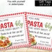 Editable You Are Pasta-bly the Best Square Gift Tags, Pasta Dinner ...