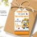 EDITABLE Bus Driver Appreciation Gift Tag, Thank You for Always Going ...
