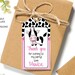EDITABLE Cow Birthday Party Favor Tags, Cow Favor Tags Template ...