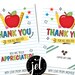 Editable Thank You Gift Card Holder, Printable Teacher Appreciation ...