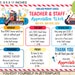 EDITABLE Rock Star Teacher Appreciation Week Itinerary, Music Theme ...