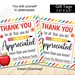 Editable Teacher Appreciation Tags, Teacher Thank You Gift Tag, Thank ...