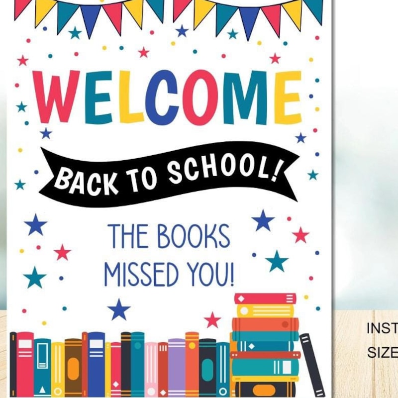 Welcome Back to Library - Etsy