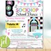 EDITABLE 50's Theme Sock Hop School Dance Invite Set, Sock Hop Form ...