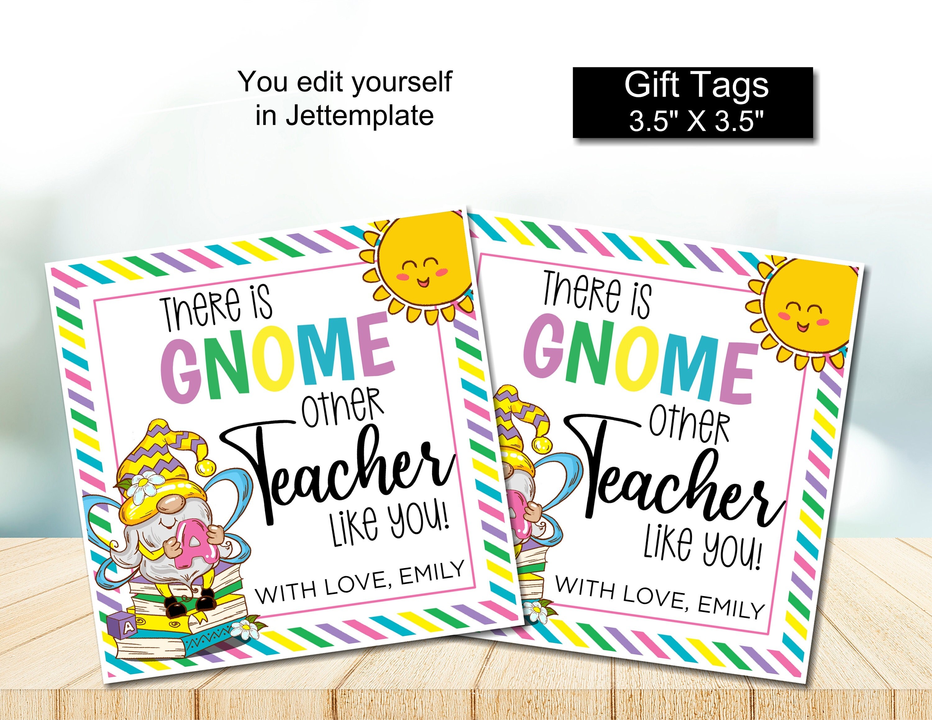 Editable TEACHER GIFT TAGS, Thank You for Making Me so Sharp, Teacher ...