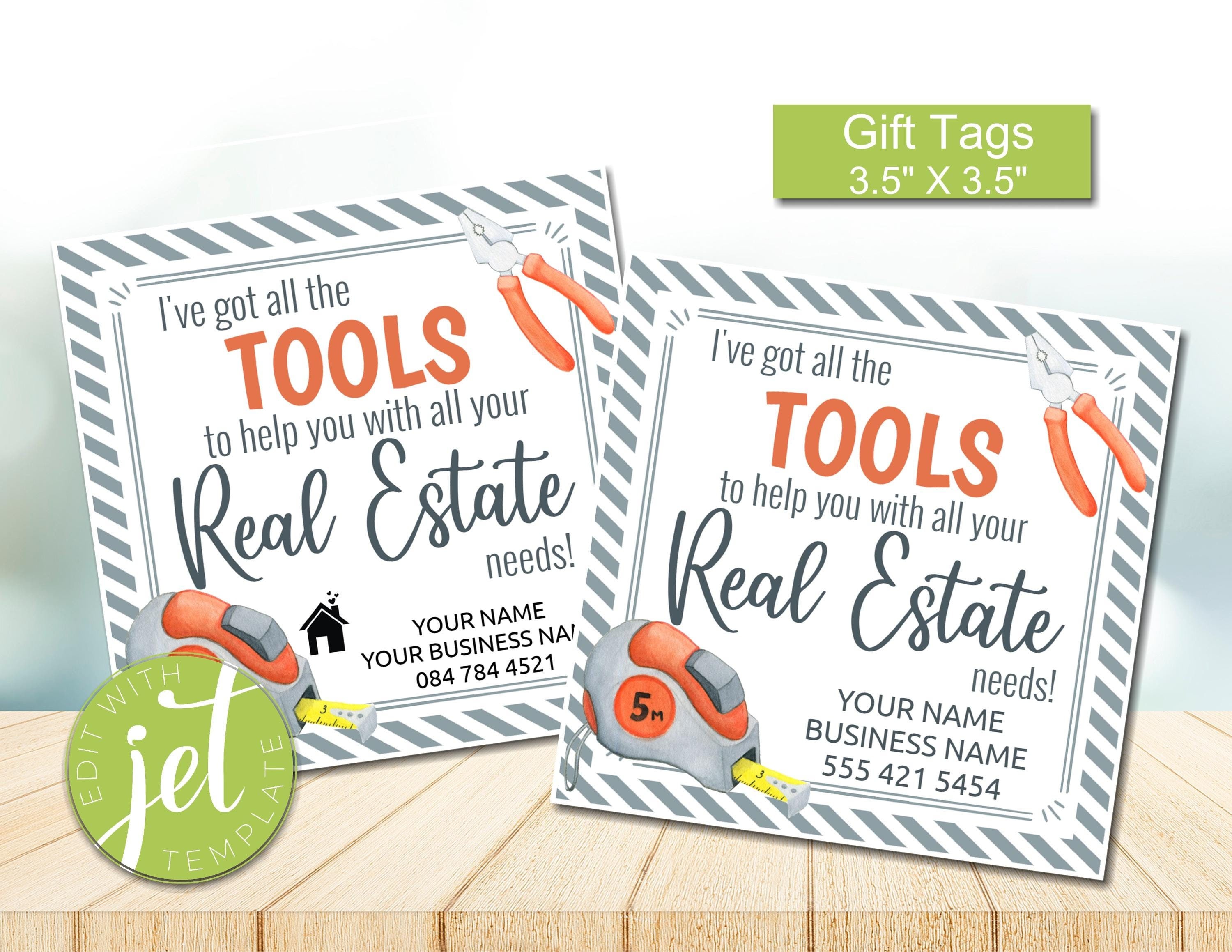 Editable Tool Pop-by Tags, Realtor, Referral Tag, Real Estate Marketing ...
