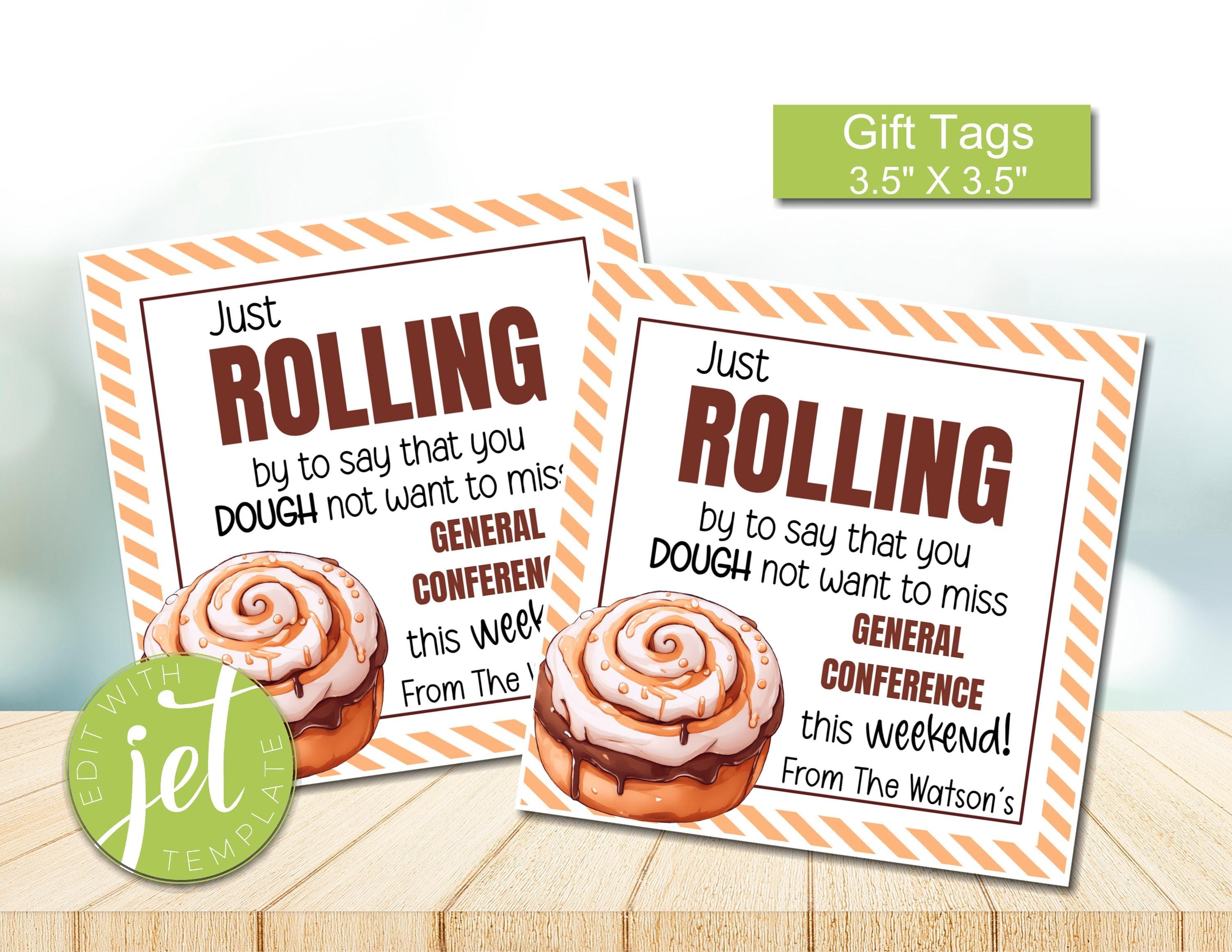 Editable LDS General Conference Treat Tag, Primary General Conference ...