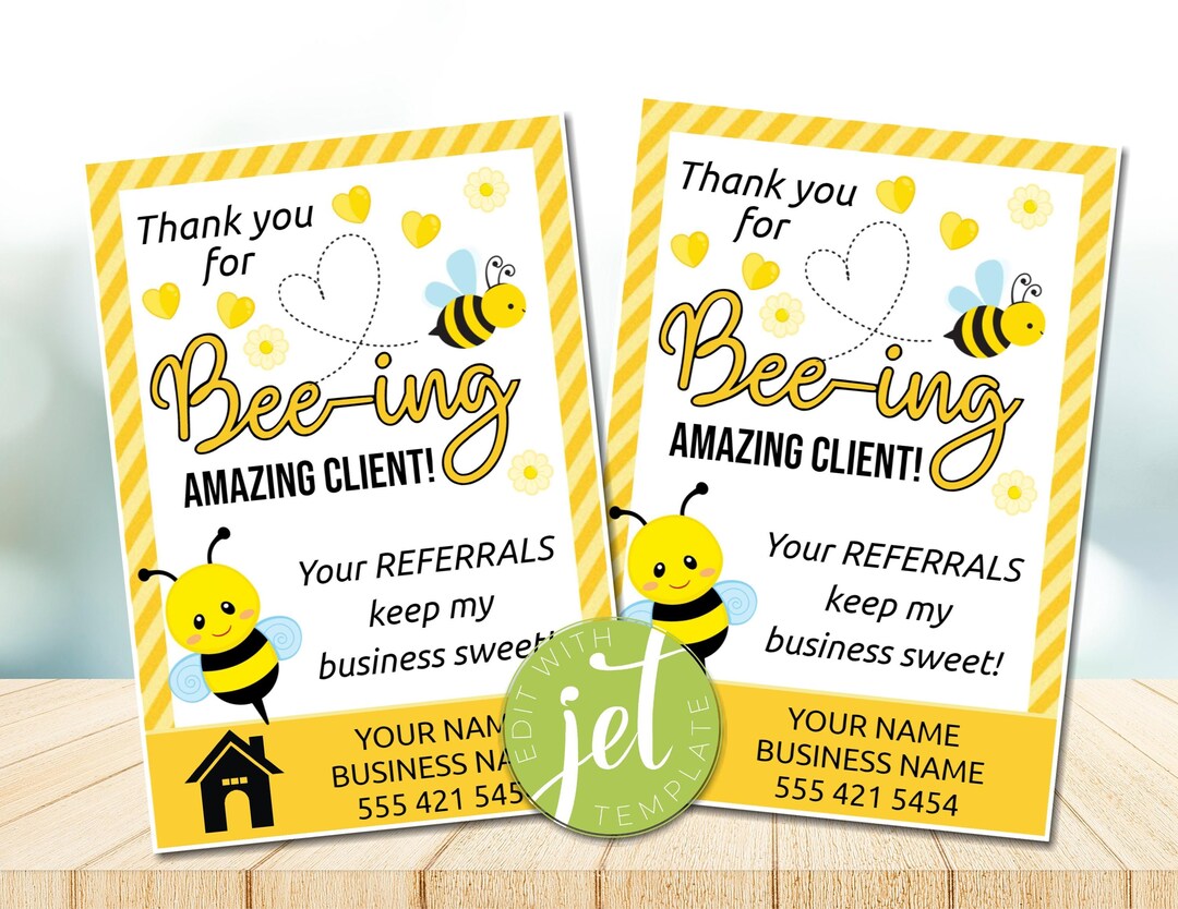 Editable Thank You for Beeing Amazing Clients Realtor Tags, Realtor ...
