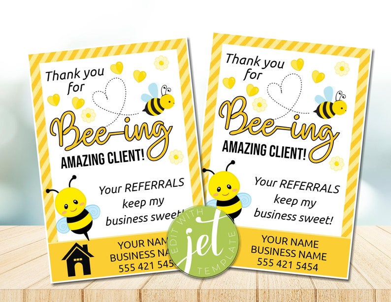 Editable Thank You for Beeing Amazing Clients Realtor Tags, Realtor ...