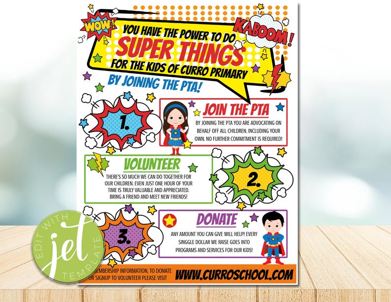 EDITABLE PTO PTA Recruitment Flyer, Pta Handout, School Fundraiser ...