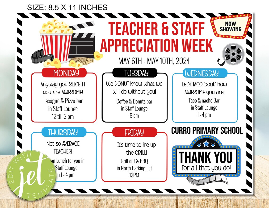 EDITABLE Movie Night Flyer, Printable PTA PTO Flyer, School Church ...