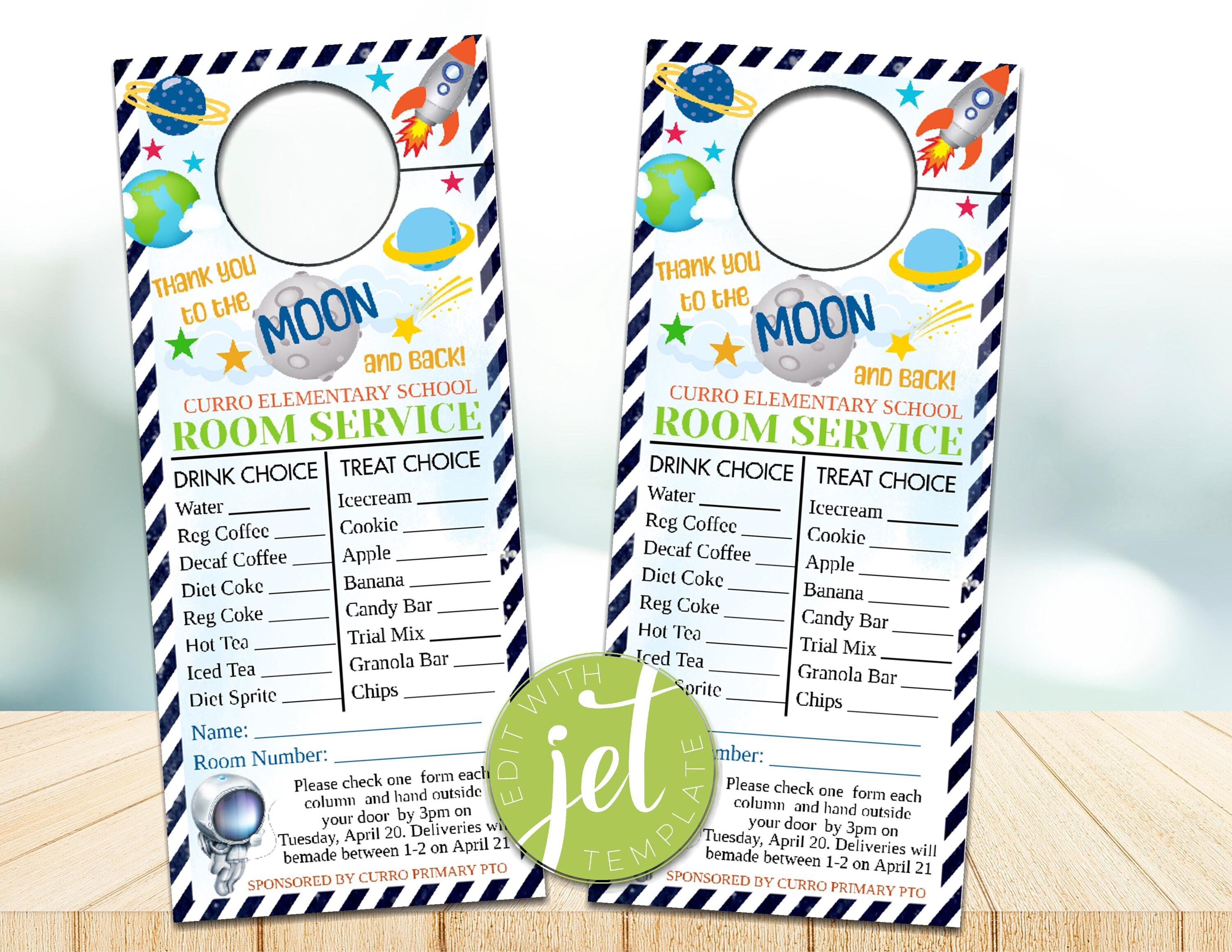 Editable Outer Space Theme Teacher Appreciation Week Printable Room ...