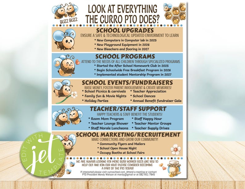 Editable PTO PTA Form, Did You Know the Pto Pta Does That Flyer ...