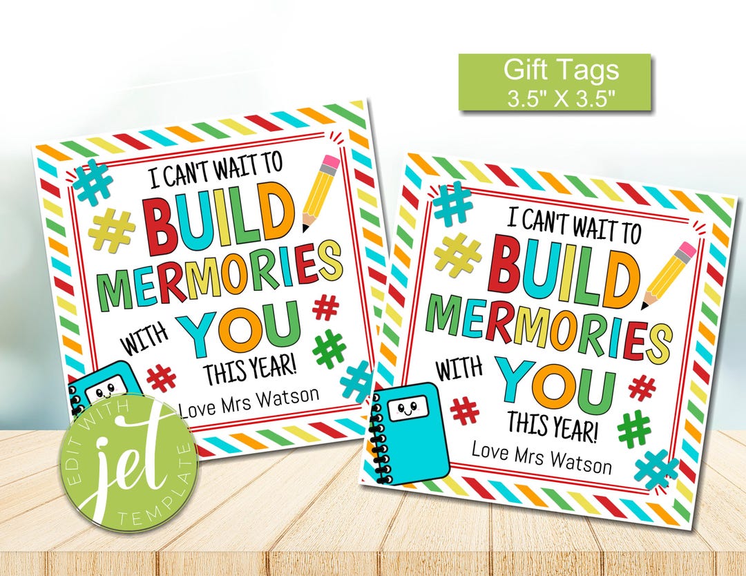 Editable Open House Gift Tags, Meet the Teacher Gift Tags, Back to ...