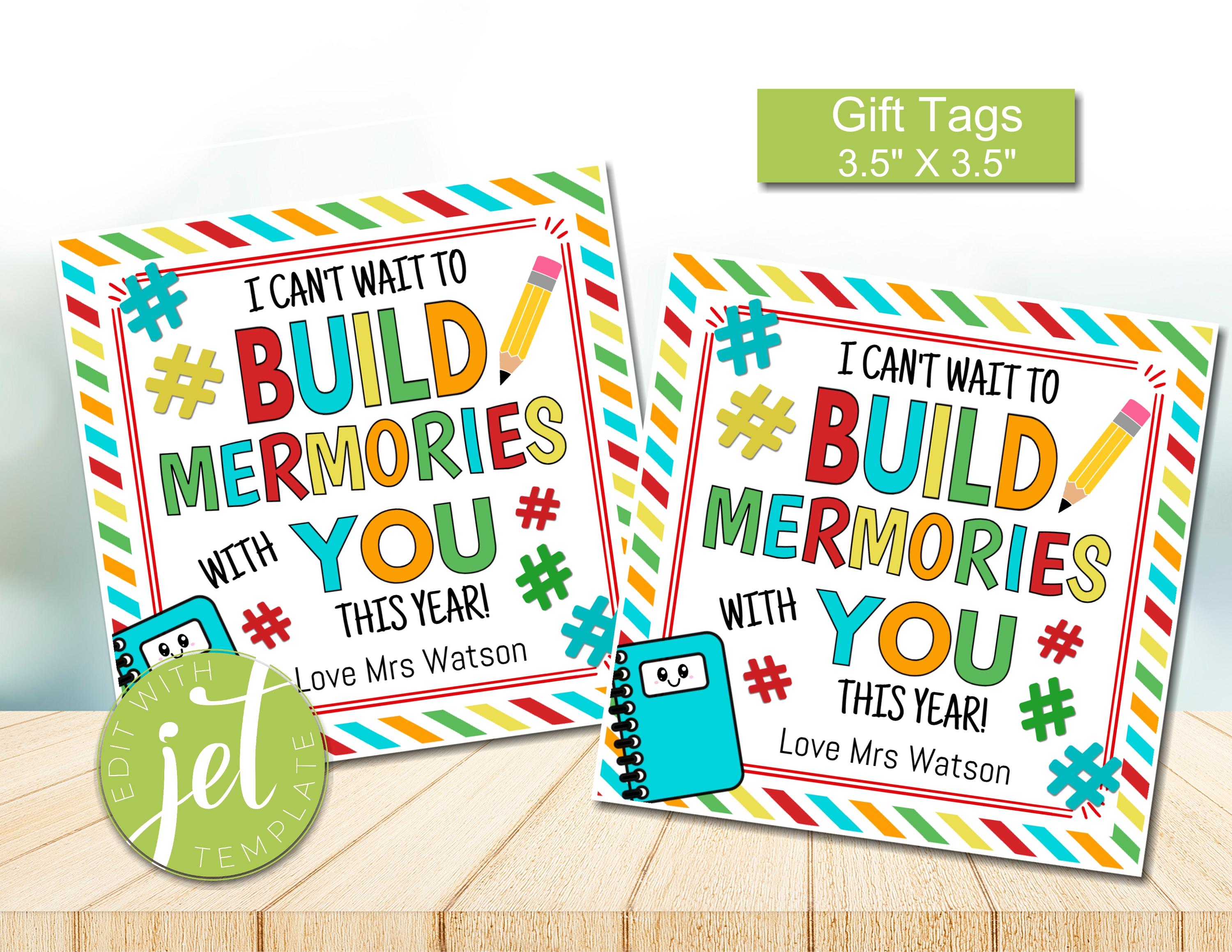 Editable Open House Gift Tags, Meet the Teacher Gift Tags, Back to ...