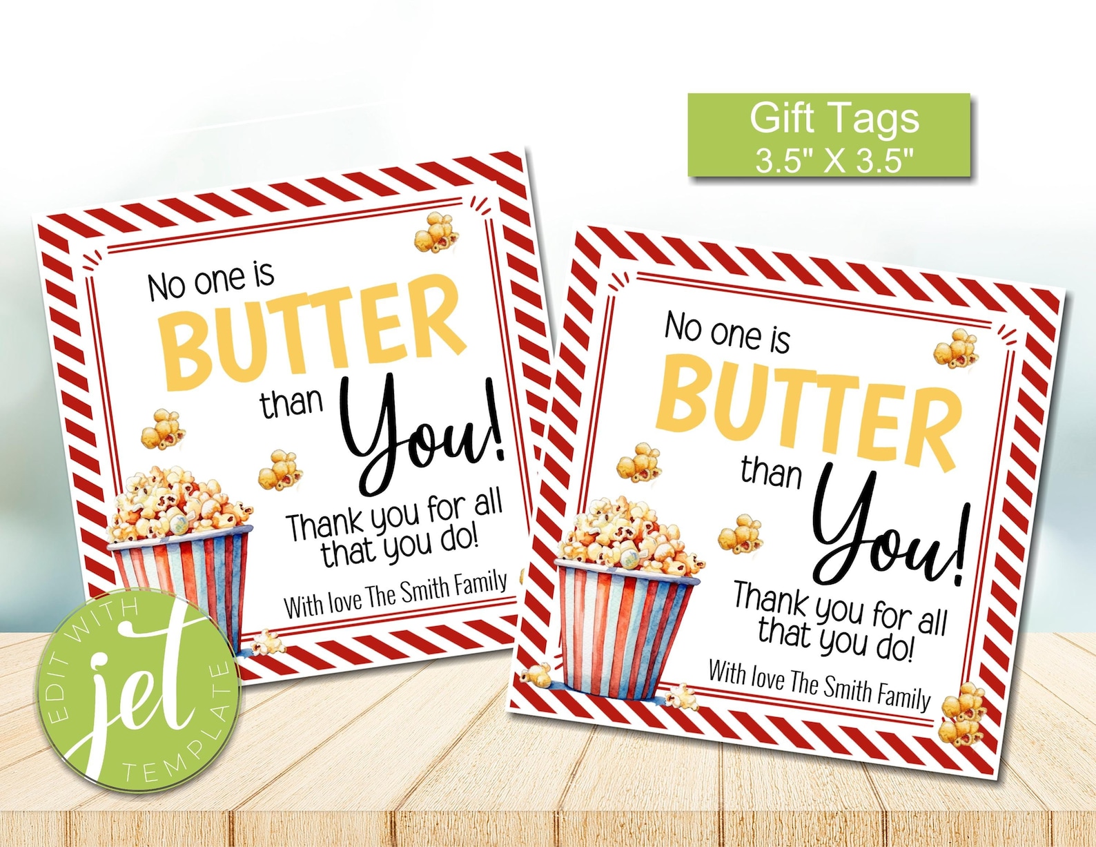 Editable Printable Popcorn Tag, Popcorn Thank You Gift Tags, Teach ...