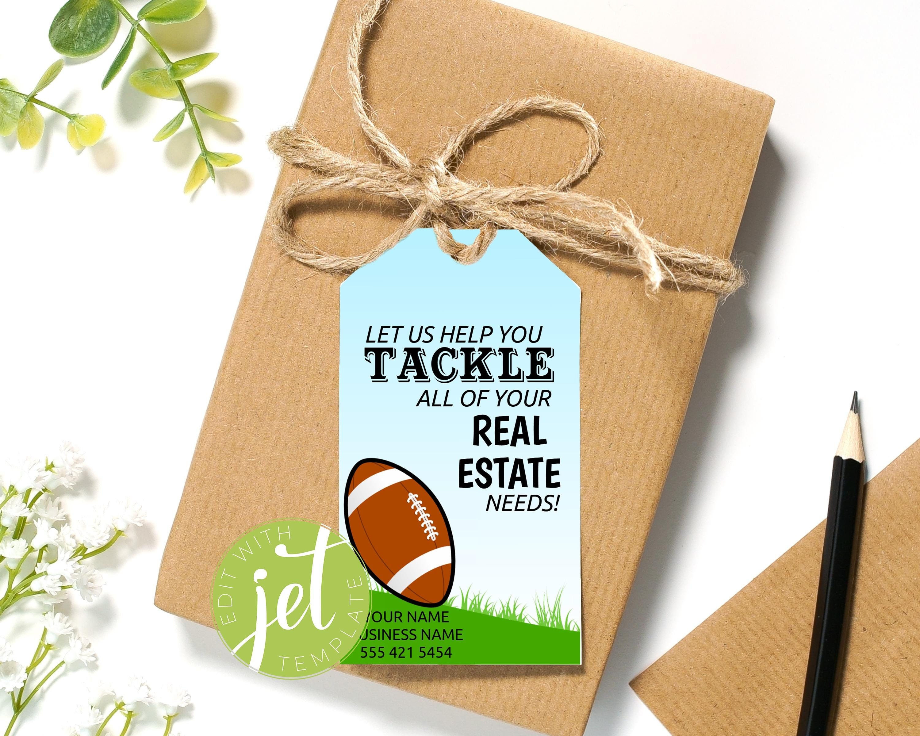 Editable Football Realtor Tags, Fall Pop by Tags, Real Estate Pop by ...