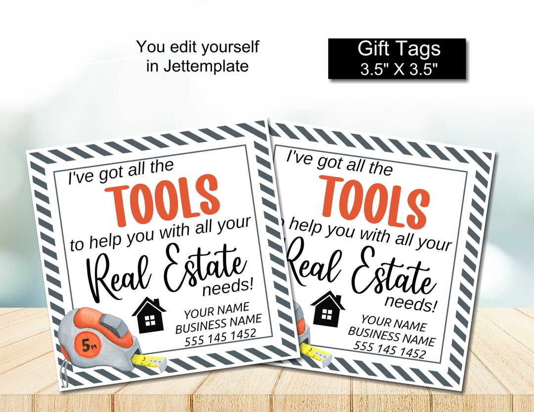 Editable Tool Pop-by Tags, Realtor, Referral Tag, Real Estate Marketing ...
