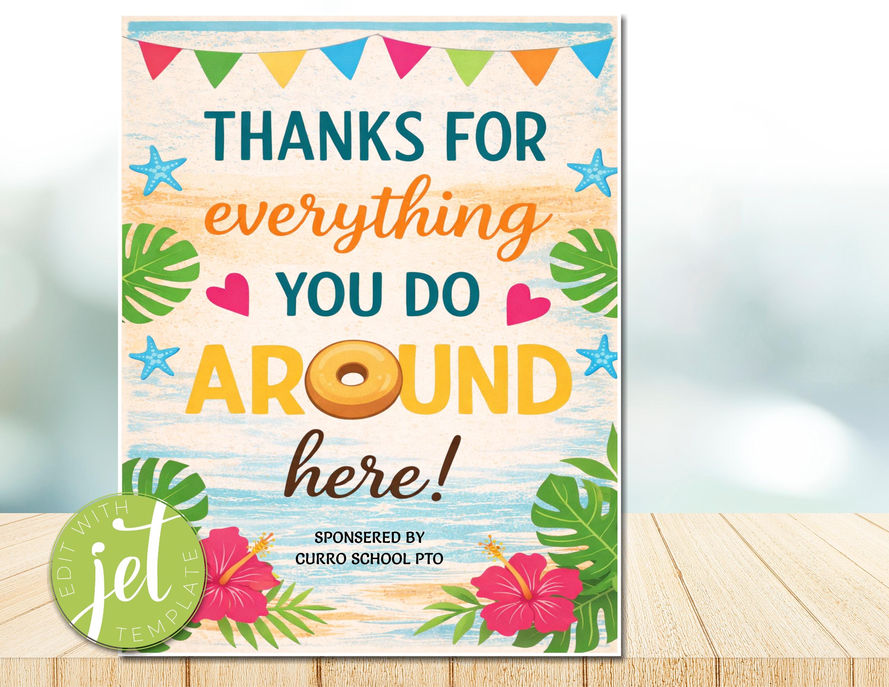 Hawaiian Teacher Appreciation Decor Bundle, Tropical Luau Classroom ...