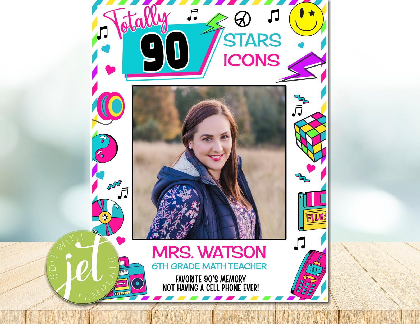 80s 90s Teacher Appreciation Bundle, Retro Staff Appreciation Week Deco ...