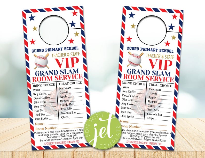 Editable Baseball Theme Teacher Appreciation Week, Room Service Door ...