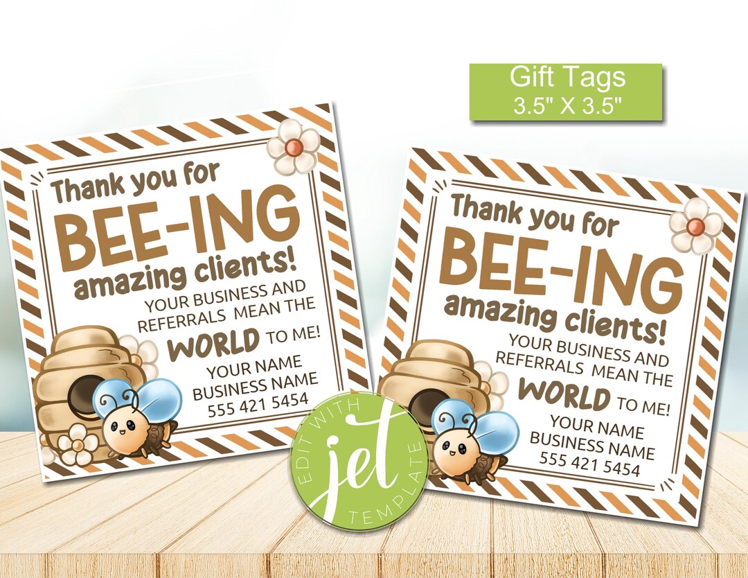 Editable Bee POP BY for Realtors, Honey, Pop-bys Referral Gift, Realtor ...
