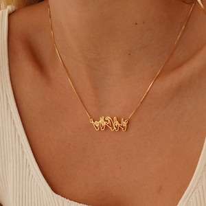 Custom Sign Language Necklace, Name Necklace in Sign Language ...
