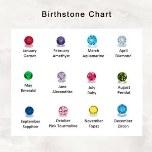 Dainty Initial Birthstone Necklace With Box Chain, Personalized Letter ...